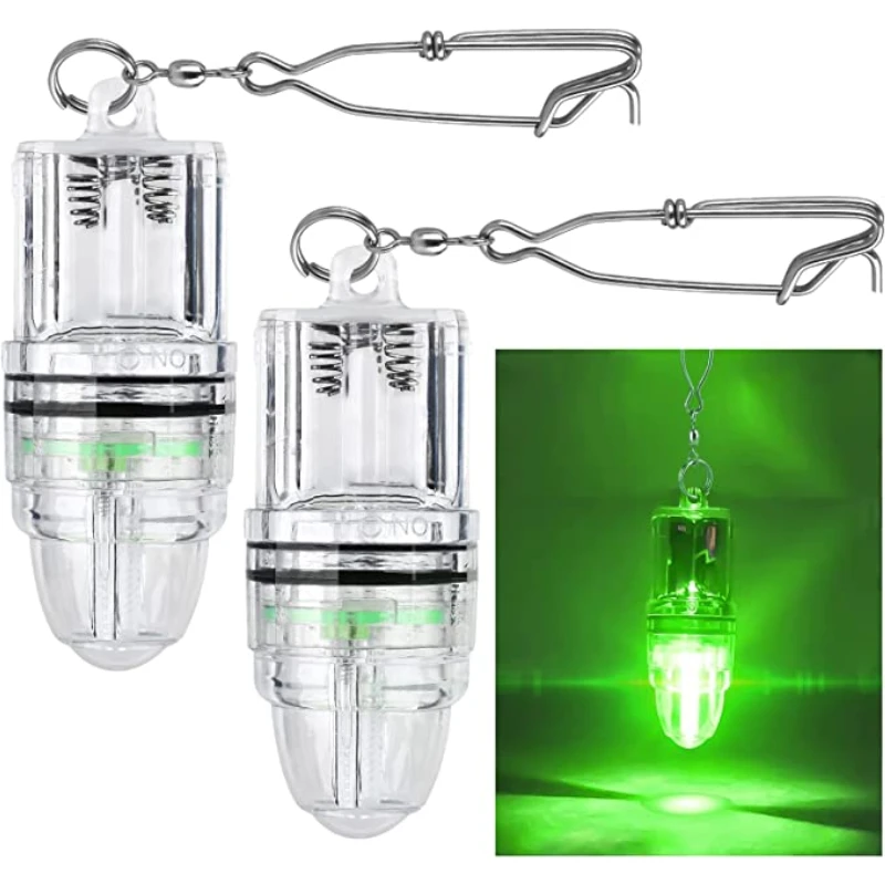 Original 12CM 2,100 ft Deep Drop Underwater Green Led Fishing Lights ...